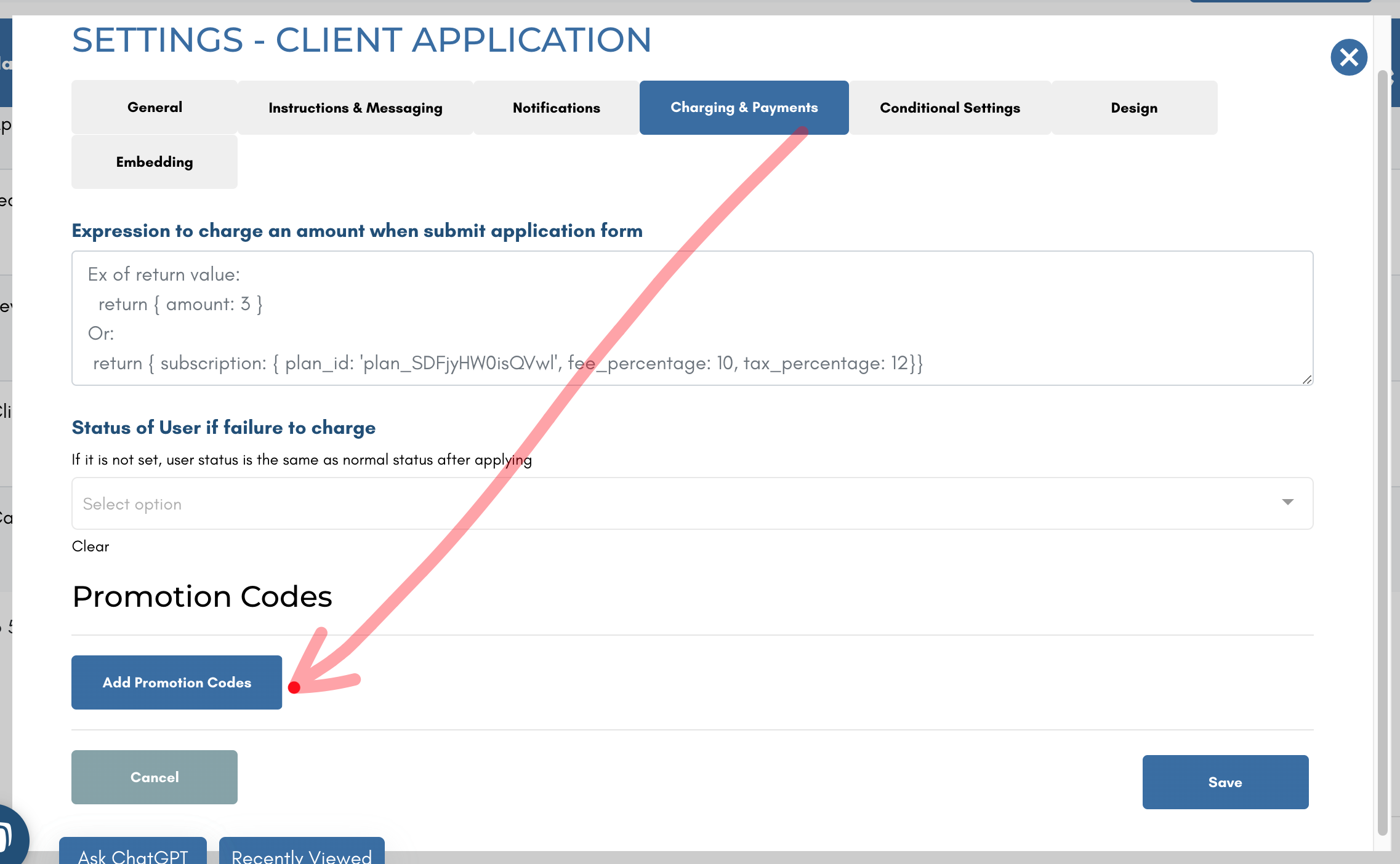 How to set up promo codes
